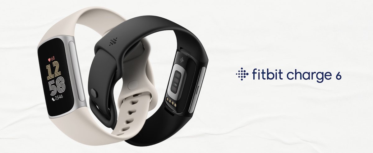 Fitbit Charge 6 สายรัดข้อมือวัดชีพจร GPS ออกกำลังกาย หน้าจอสี AMOLED